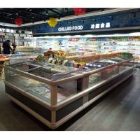 China R404A Supermarket Island Freezer for sale