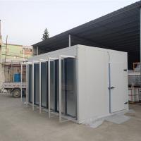 China 6 Glass Door Supermarket 220V Walk In Cooler Freezer for sale