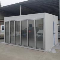China 6 Glass Door Supermarket 220V Walk In Cooler Freezer for sale