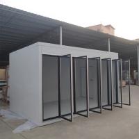 China 6 Glass Door Supermarket 220V Walk In Cooler Freezer for sale