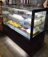 China Fan Cooling 220V Transparent Bakery Display Fridge for sale