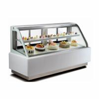 China Flat Shelves 900W Commercial Bakery Equipments 1.8m Bakery Display Fridge for sale