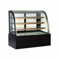 China Front Curved Glass 1500*760*1250mm Bakery Display Refrigerator for sale
