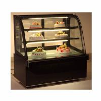 China Front Curved Glass 1500*760*1250mm Bakery Display Refrigerator for sale