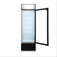 China CB Upright 360L Single Glass Door Fridge for drink for sale