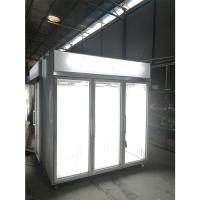 China CE 600W Double layer Glass Door Refrigerator Commercial for sale