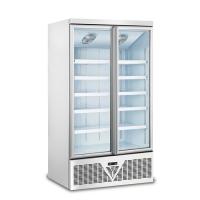 China 2 Door 1060W 1000L Convenience Store Display Cooler for sale