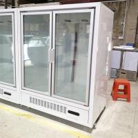 China 2 Door 1060W 1000L Convenience Store Display Cooler for sale