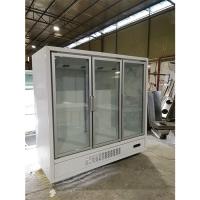 China 1600L 800W Commercial Glass Door Coolers Glass Display Fridge for sale
