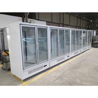 China 1880*720*2000mm Commercial Glass Door Coolers 110V 60Hz Display Fridge for sale