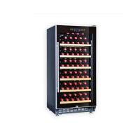 China Blue Lighting 188L One Zone Commercial Wine Display Cooler for sale