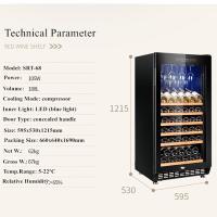 China Blue Lighting 188L One Zone Commercial Wine Display Cooler for sale