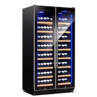China Freestanding 220w 600L Commercial Wine Display Cooler for sale