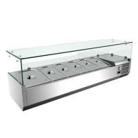 China 201 SS 120W Table Top Fridge Freezer For Salad for sale