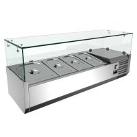 China 201 SS 120W Table Top Fridge Freezer For Salad for sale