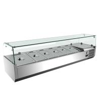 China 201 SS 120W Table Top Fridge Freezer For Salad for sale