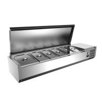 China 201 SS 120W Table Top Fridge Freezer For Salad for sale
