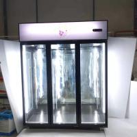 China 3 Glass Door 600W Custom Commercial Refrigerator for sale