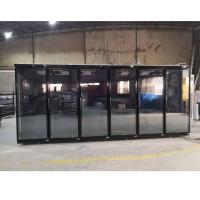 China Remote Compressor 4000L Upright Beer Fridge With 6 Glass Door for sale