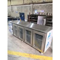 China Commerical 2.4m 8ft Under Counter Bar Refrigerator 4 Glass Door for sale