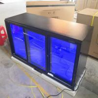China 3 Door 330L Under Counter Bar Refrigerator With Blue Light for sale