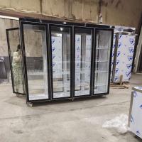 China Two Side 2500 Liter 4 Glass Door Fridge Remote Copeland Compressor for sale