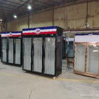 China Three Swing Glass Door Merchandiser Refrigerator Commercial for sale