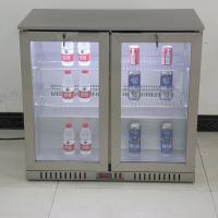 China Stainless Steel Body Two Door Under Bar Refrigerator Beer Fridge 208L for sale