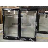 China Double Glass Door Commercial Back Bar Cooler 208L 190W With Fan Cooling for sale