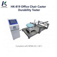 China Chair Caster Durability Test Equipment | Load Pneumatic Castor Fatigue Tester | BIFMA X5.1 PLC LCD Display for sale