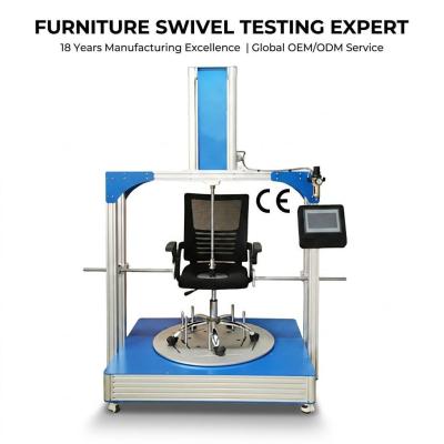 China Office Chair Swivel Durability Testing Machine BIFMA X5.1 EN 1335 Swivel Chair Rotation Tester for sale