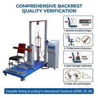 China Furniture Lab Chair Push Back Tester Evaluate Office Chair Backrest & Tilt Mechanism Cycle Life Performance for sale