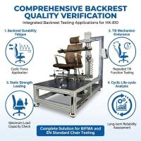 China Furniture Lab Chair Push Back Tester Evaluate Office Chair Backrest & Tilt Mechanism Cycle Life Performance for sale