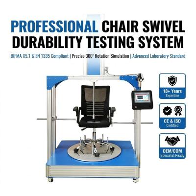 China Factory Price Office Chair Swivel Durability Tester 200kg Capacity Furniture Quality Control Machine for sale