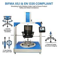 China Factory Price Office Chair Swivel Durability Tester 200kg Capacity Furniture Quality Control Machine for sale