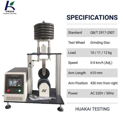 China Professional Caster Abrasion Testing Machine QB/T 2155 Standard for Luggage Manufacturer Quality Control for sale