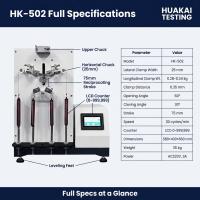 China Zipper Reciprocating Fatigue Tester HK-502 CE Certified Luggage Bag QC Lab Equipment OEM Customizable for sale