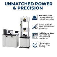 China Heavy Duty 300kN 30 Ton Electro-Hydraulic Servo Universal Testing Machine for Steel Rebar Metal Test for sale