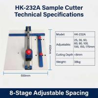 China Manual Edge Crush Sample Cutter HK-232A Adjustable 25-175mm for Corrugated Cardboard Paper Lab Testing Equipment for sale