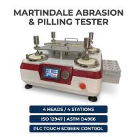 China Programmable Martindale Abrasion Tester ASTM D4966 Martindale Pilling Testing Machine Textile Abrasion Wear Tester Equipment for sale