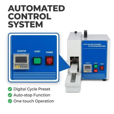 China Industrial Textile Fabric Dry Wet Rubbing Fastness Tester Dyeing Colour Fastness to Rubbing Testing Machine Factory for sale