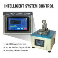 China LCD Display Leather Dry and Wet Rubbing Fastness Tester 500g 1000g Load Veslic Rubbing Test Equipment Supplier for sale