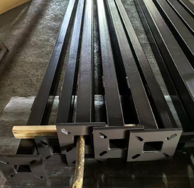 China 5 inch square poles, parking lot poles, light poles, metal poles, metal columns for sale