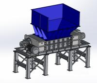 China 90KW Kitchen Waste Shredder Machine RGD1200 with Dual Motor Drive - 16-20 Tons/Hour Capacity for sale