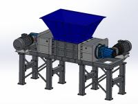 China 90KW Kitchen Waste Shredder Machine RGD1200 with Dual Motor Drive - 16-20 Tons/Hour Capacity for sale