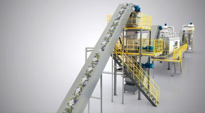 China 380V Industrial Waste Lithium Battery Recycling System with Large Capacity and Low Noise Operation for sale