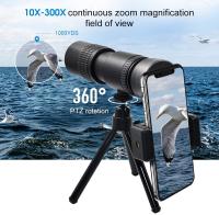 China 4K Waterproof Night Vision Monocular For Phone Camera 10-300X40mm for sale