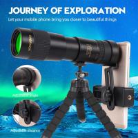 China SABPACK BAK4 Zoom Monocular Mobile Phone Telescope 10-300x40 With Smart Phone Clip for sale