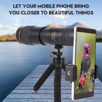 China SABPACK BAK4 Zoom Monocular Mobile Phone Telescope 10-300x40 With Smart Phone Clip for sale
