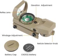 China Red Dot Reflex Sight Dark Earth Tan Scope Sight  1x33mm for sale